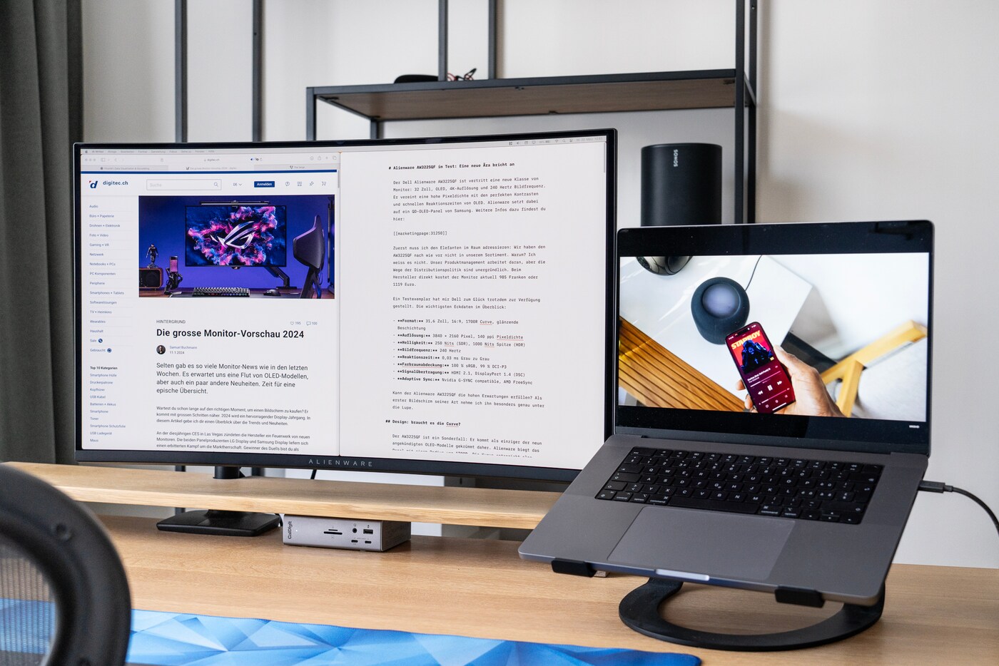 Essai de l'Alienware AW3225QF : le début d'une nouvelle ère - Galaxus