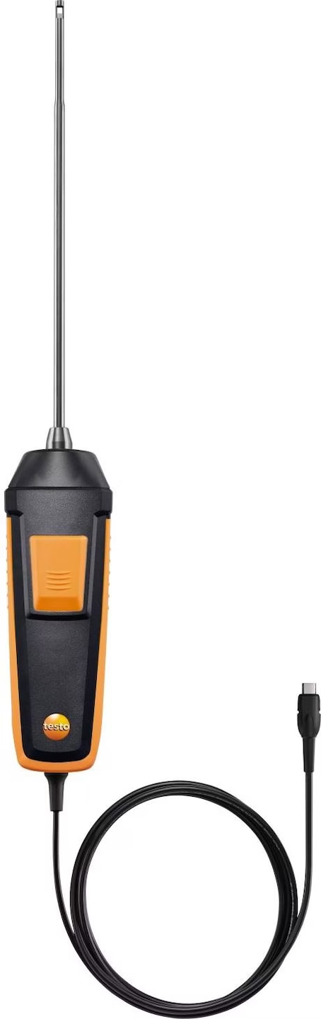 Testo Temperature sensor, PT100, needle point x 200mm PT100, max.temp ...