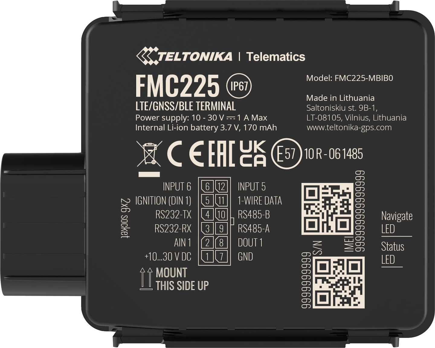 Teltonika Tracker GPS- FMC225- Véhicule- 4G LTE Bluetooth - GSM ...