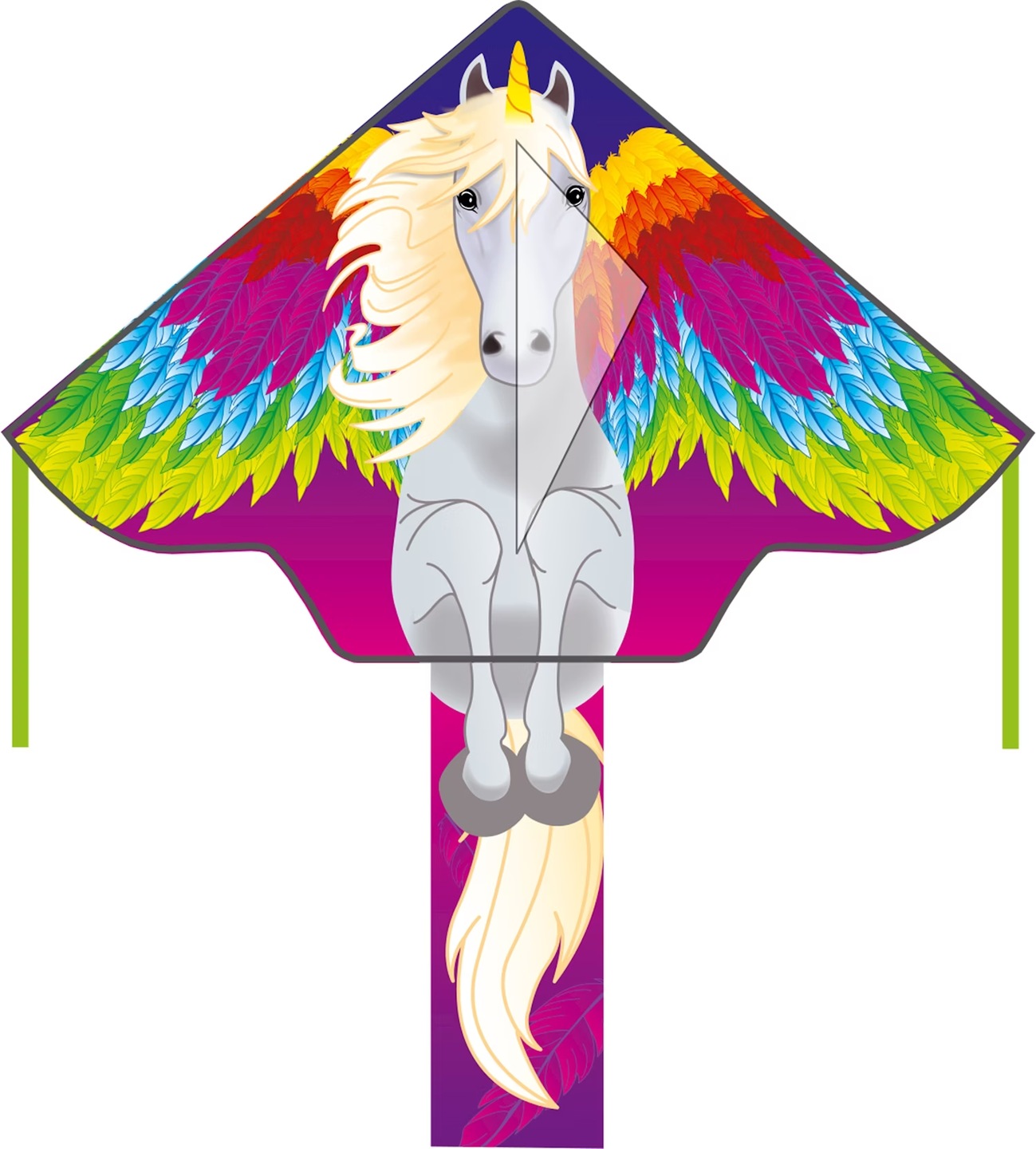 Invento Cerf-volant Simple Pegasus 120x75 cm, dès 5 ans, incl. poignée ...