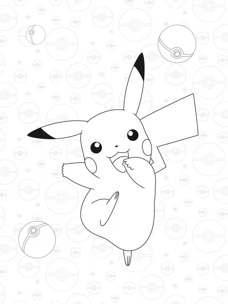 pokemon pikachu coloring pages free